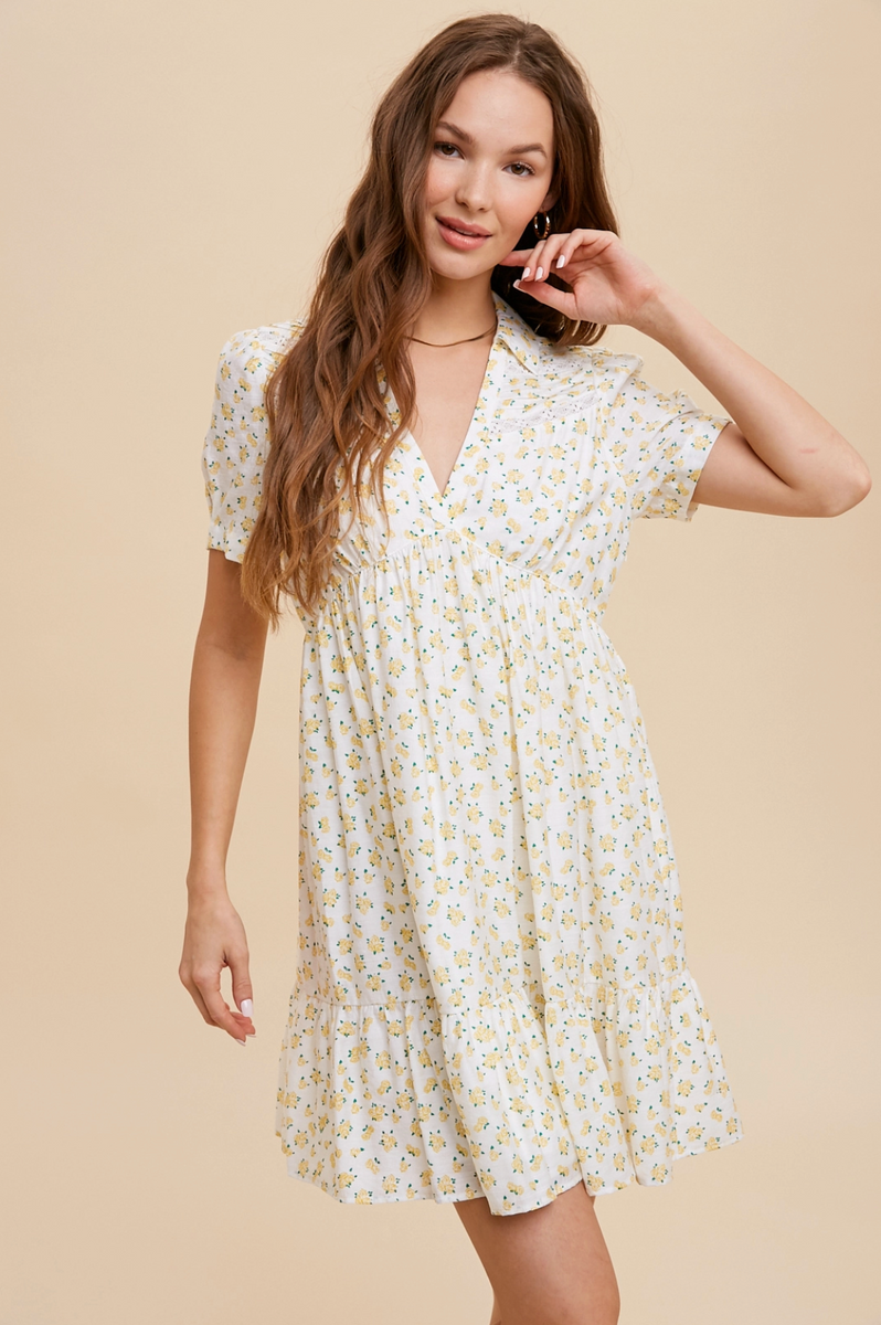 Floral Collared Dress – Salt & Fox